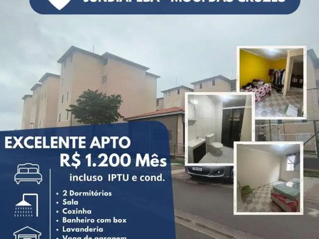Apartamento para Locação em Mogi das Cruzes/SP Jundiapeba 2 Quartos