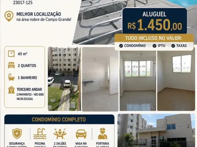 Apartamento para Locação em Rio de Janeiro/RJ Campo Grande 2 Quartos