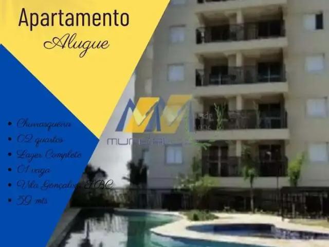 Apartamento para Locação em São Bernardo do Campo/SP Vila Gonçalves 2 Quartos