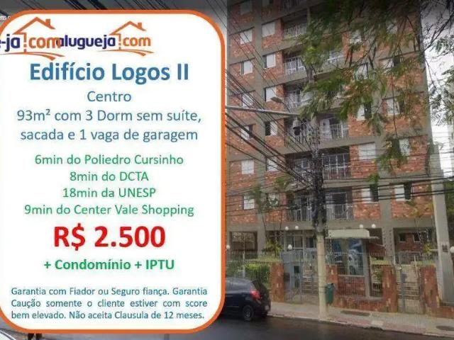 Apartamento para Locação em São José dos Campos/SP Centro 3 Quartos