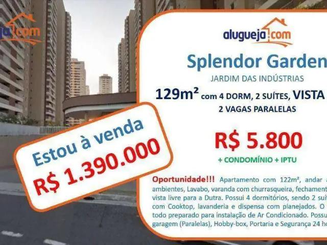 Apartamento para Locação em São José dos Campos/SP Jardim das Indústrias 4 Quartos