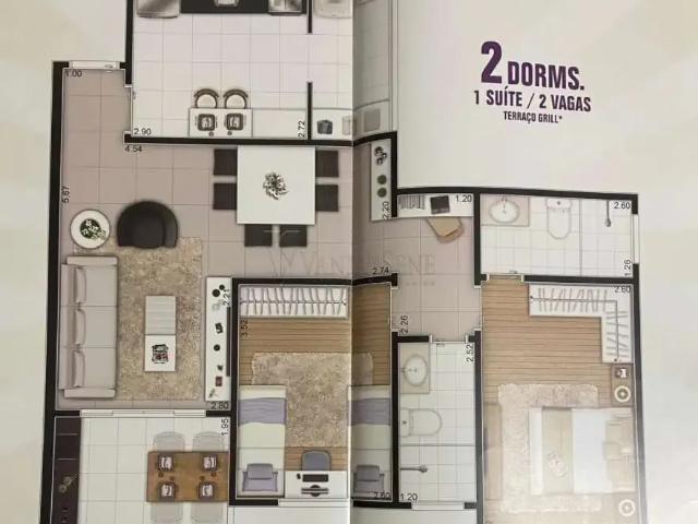 Apartamento para Locação em São José dos Campos/SP Jardim Sul 2 Quartos