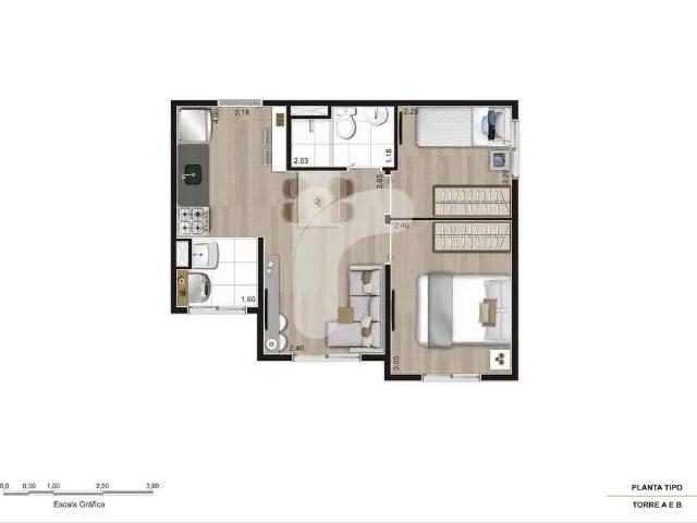 Apartamento para Locação em São Paulo/SP Vila Ré 2 Quartos