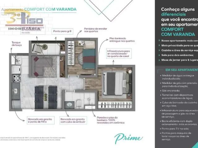 Apartamento para Locação em São Paulo/SP Belenzinho 2 Quartos