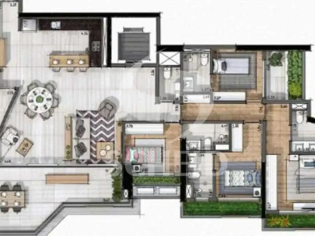 Apartamento para Locação em São Paulo/SP Brooklin 2 Quartos