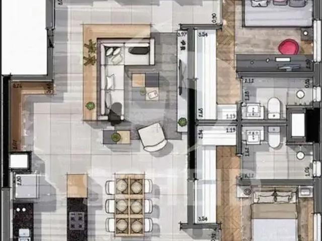 Apartamento para Locação em São Paulo/SP Brooklin 3 Quartos