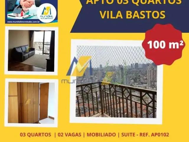 Apartamento para Locação em Santo André/SP Vila Bastos 3 Quartos