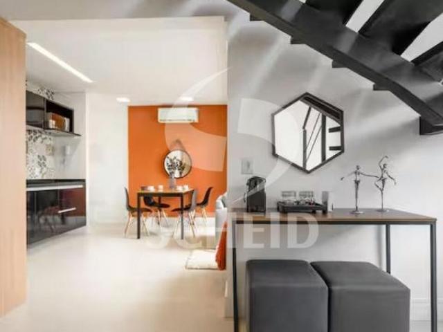 Apartamento para venda Mobiliado na Vila Olímpia com 1 quarto, sendo 1 suíte, 70m² 1 vaga
