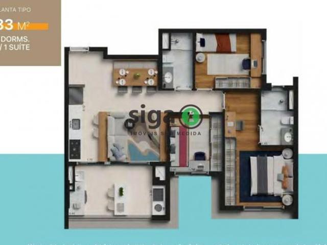 Apartamento para venda na Vila Mariana 03 dormitórios, São Paulo SP