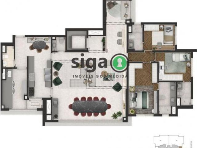 Apartamento para venda no Brooklin 03 suítes, São Paulo SP