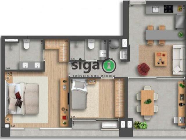 Apartamento para venda no Itaim Bibi, São Paulo SP