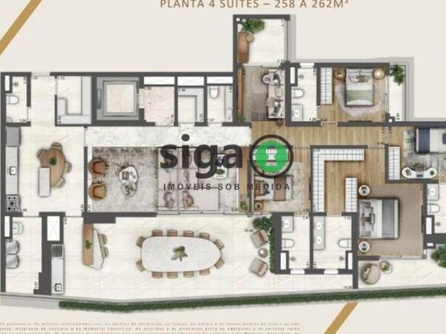 Apartamento para venda no Paraíso 04 suítes, São Paulo SP