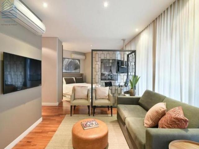 Apartamento para venda ou locação, 1 dorm, 2 vagas na Vila Olímpia