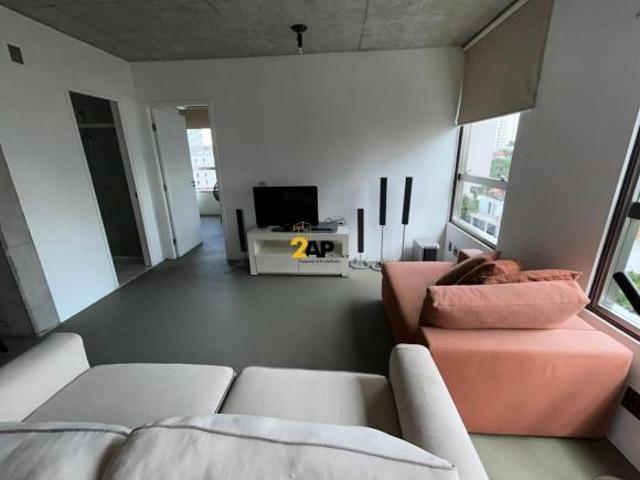 Apartamento para venda ou locação com 75m², 1 quarto e 1 vaga Campo Belo
