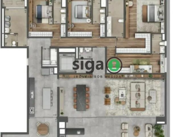 Apartamento para venda Alto de Pinheiros 04 suítes, São Paulo SP