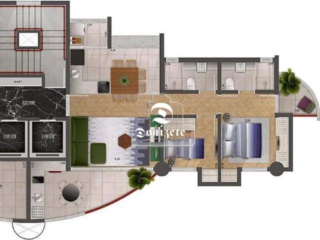 Apartamento para venda com 85 metros quadrados com 2 quartos em Jardim Santo André SP