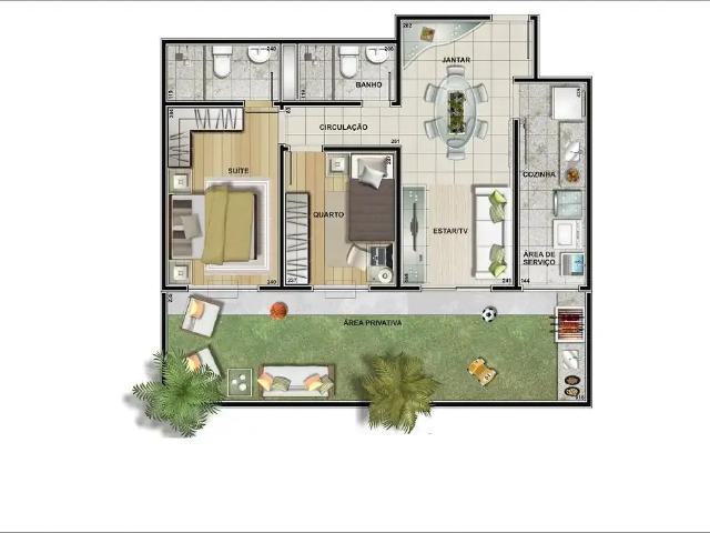 Apartamento para Venda em Macaé/RJ Glória 2 Quartos