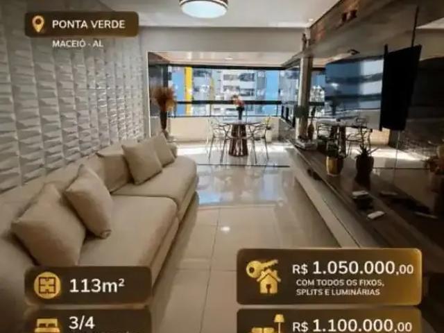 Apartamento para Venda em Maceió/AL Ponta Verde 4 Quartos