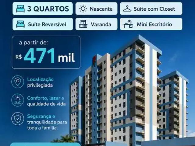 Apartamento para Venda em Maceió/AL Serraria 3 Quartos