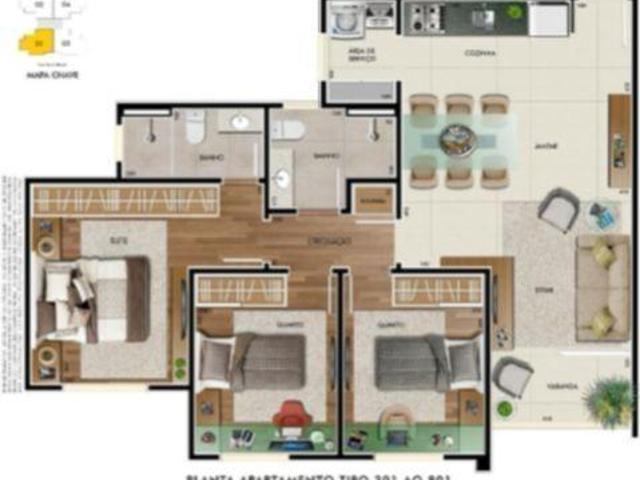 Apartamento para venda em Manacás, Belo Horizonte