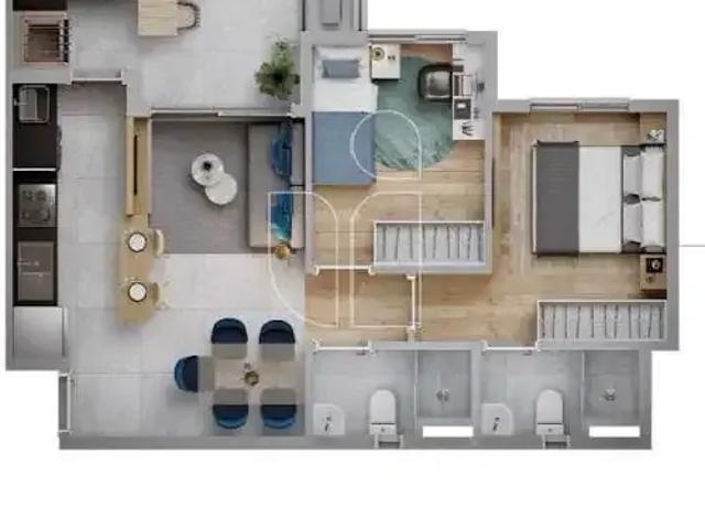 Apartamento para Venda em Marília/SP Centro Lácio 2 Quartos