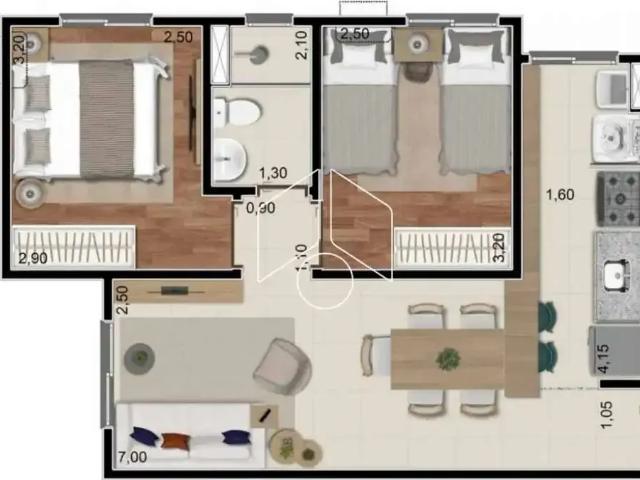 Apartamento para Venda em Marília/SP Jardim Cristo Rei 2 Quartos