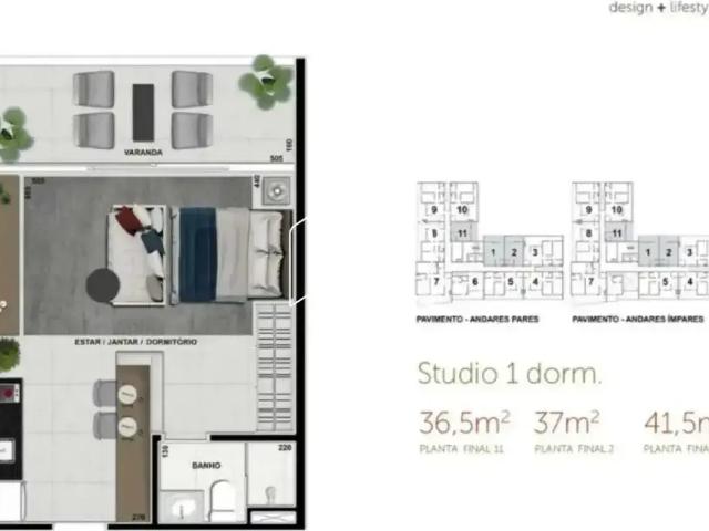 Apartamento para Venda em Marília/SP Jardim Maria Izabel 2 Quartos