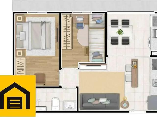 Apartamento para Venda em Mauá/SP Vila Assis Brasil 2 Quartos