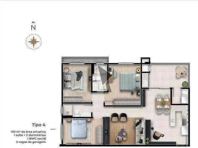 Apartamento para Venda em Navegantes/SC Gravata 2 Quartos
