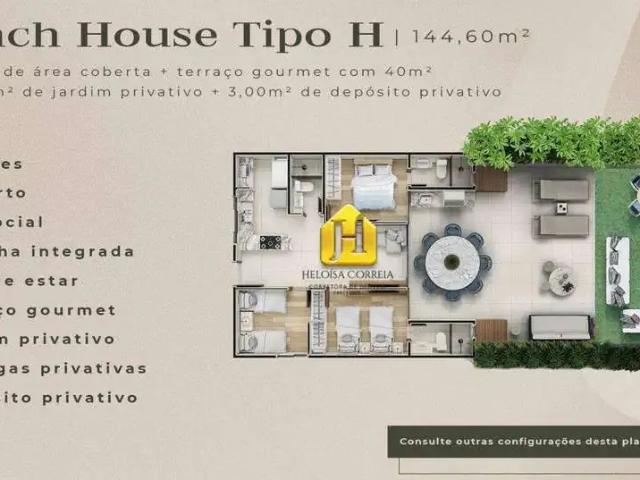 Apartamento para Venda em Nísia Floresta/RN Praia De Búzios 3 Quartos
