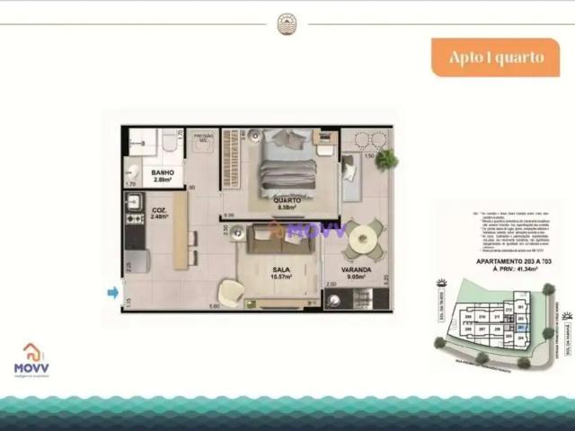 Apartamento para Venda em Niterói/RJ Santo Antônio 1 Quartos