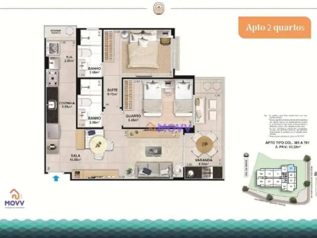 Apartamento para Venda em Niterói/RJ Santo Antônio 2 Quartos