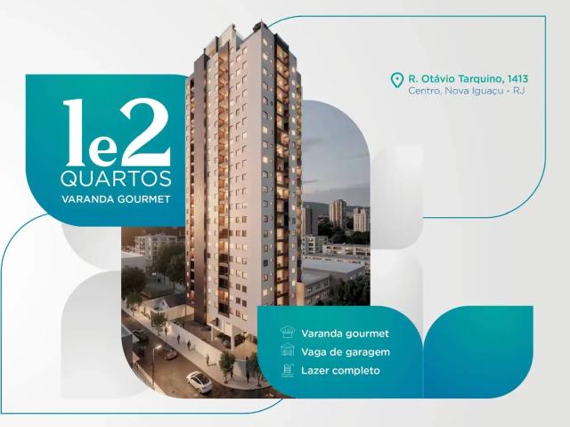 Apartamento para Venda em Nova Iguaçu/RJ Centro 2 Quartos