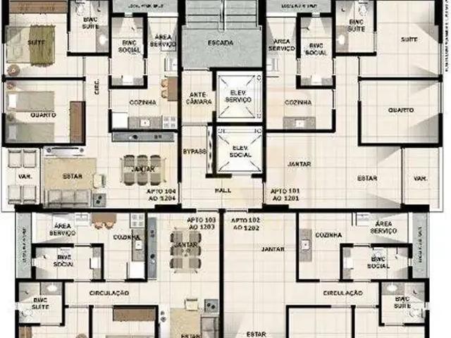Apartamento para Venda em Olinda/PE Bairro Novo 2 Quartos