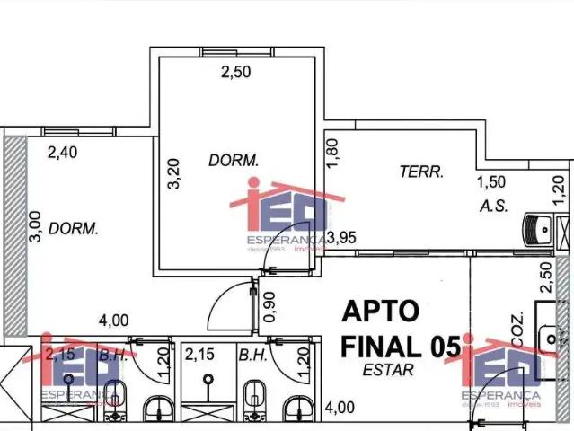 Apartamento para Venda em Osasco/SP Jaguaribe 2 Quartos