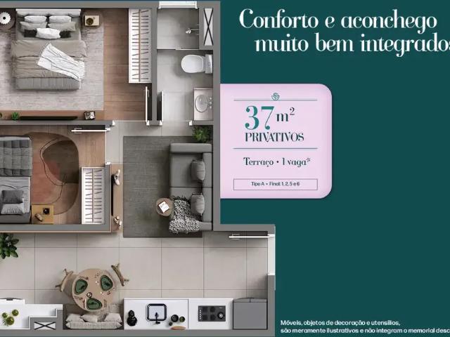 Apartamento para Venda em Osasco/SP Santa Maria 2 Quartos