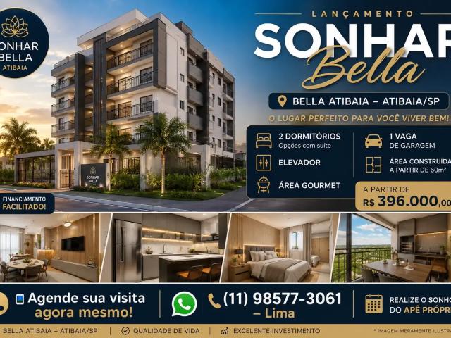 Apartamento para Venda em Atibaia/SP Nova Cerejeira 2 Quartos