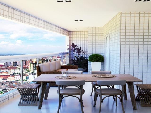 Apartamento para venda em Aviação em Praia Grande São Paulo de 106.00m² com 3 Quartos, 2 Suítes e 2 Garagens