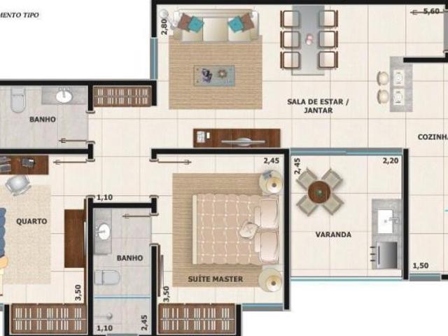 Apartamento para venda em Aeroporto, Juiz de Fora