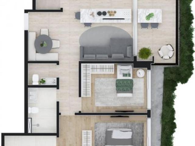Apartamento para venda em Água Verde de 90.00m² com 2 Quartos, 1 Suite e 2 Garagens