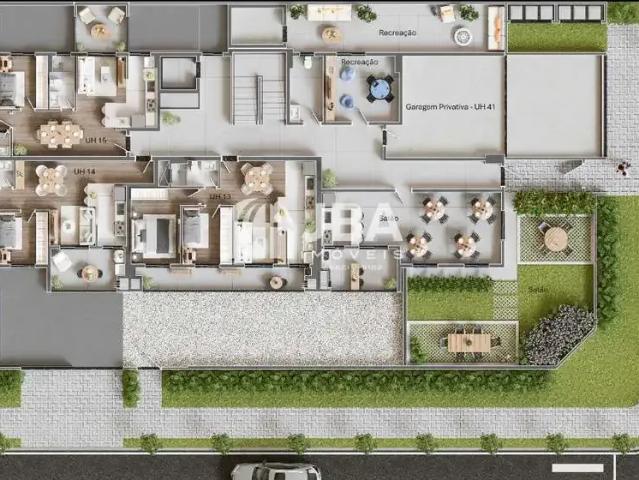 Apartamento para Venda em Almirante Tamandaré/PR Loteamento Montparnasse 2 Quartos