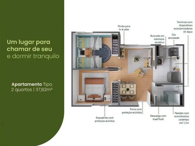 Apartamento para Venda em Ananindeua/PA Águas Brancas 2 Quartos