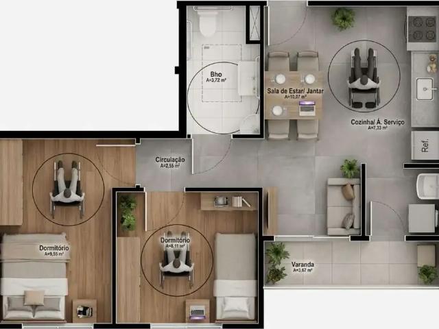 Apartamento para Venda em Ananindeua/PA Águas Lindas 3 Quartos
