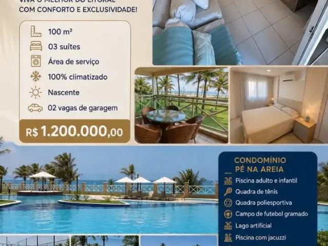 Apartamento para Venda em Aquiraz/CE Porto das Dunas 3 Quartos