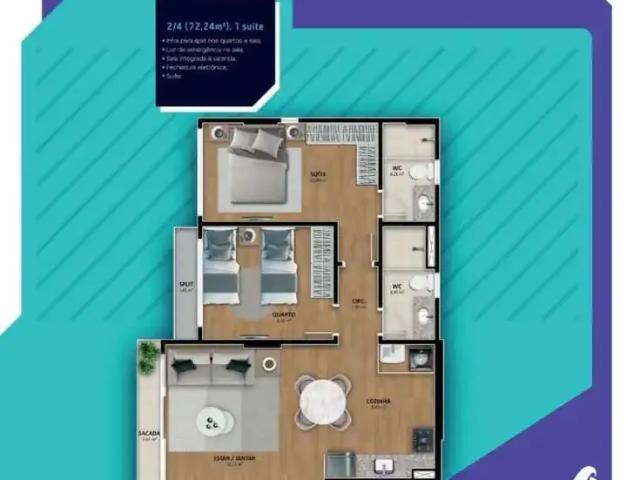 Apartamento para Venda em Aracaju/SE Treze de Julho 2 Quartos