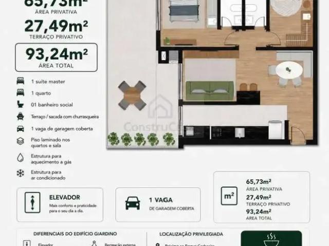 Apartamento para Venda em Araucária/PR Iguaçu 2 Quartos