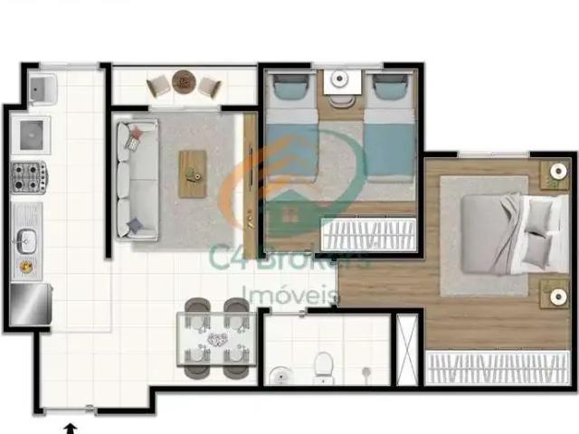 Apartamento para Venda em Arujá/SP Centro 2 Quartos