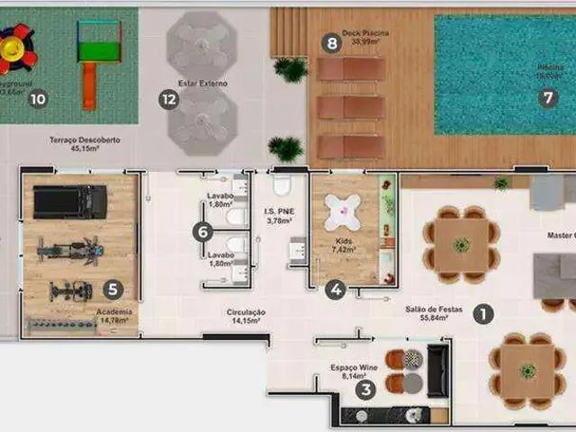 Apartamento para Venda em Balneário Camboriú/SC Centro 3 Quartos