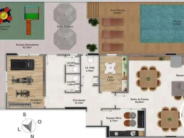 Apartamento para Venda em Balneário Camboriú/SC Centro 3 Quartos