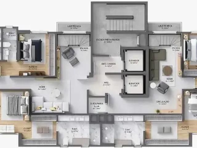 Apartamento para Venda em Balneário Camboriú/SC Pioneiros 4 Quartos